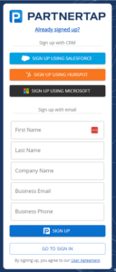 How to Sign Up For Free Edition | PartnerTap Help Center